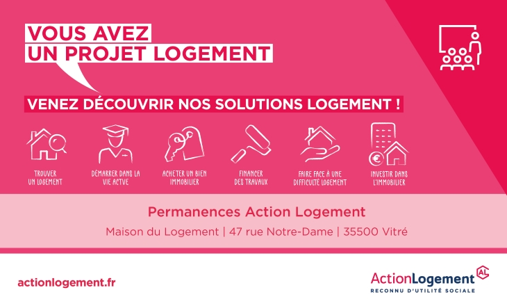 Permanences Action Logement à Vitré (35) : nouveaux horaires | Action ...